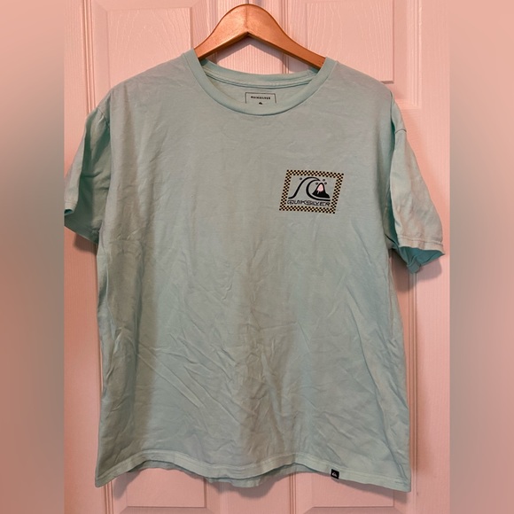 Quiksilver | Shirts | Quiksilver Retro Logo Soft Cotton Tshirt Mint ...